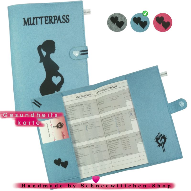Classic Mutterpasshülle aus Filz für den deutschen Mutterpass