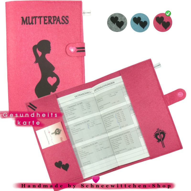 Classic Mutterpasshülle aus Filz für den deutschen Mutterpass